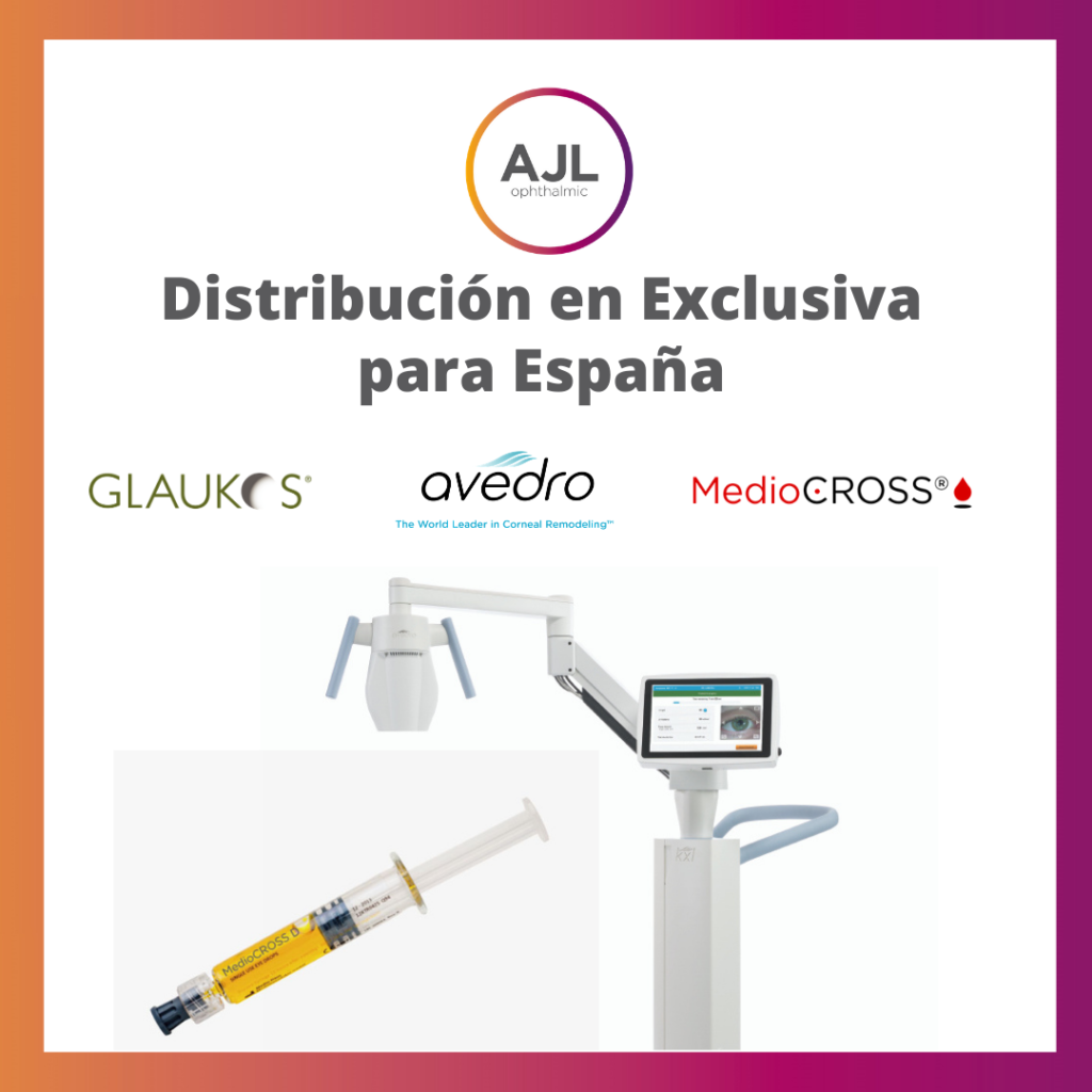 Distribución en exclusiva de Glaukos Avedro para ESpaña - AJL Ophthalmic